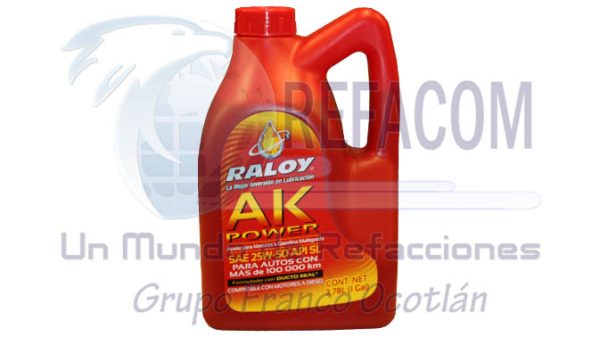 RALOY-6842 ACEITE RALOY POWER 25W-50 GALON 3.78L – BUSCADOR GRUPO FRANCO