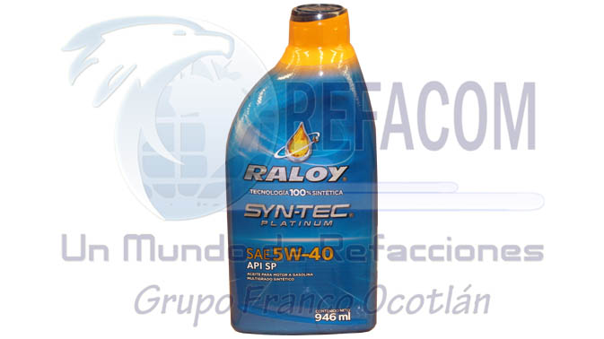 RALOY-10683 ACEITE RALOY SINTETICO 5W-40 .946ML – BUSCADOR GRUPO FRANCO